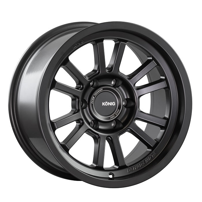 KONIG HT1 18x9 6x139.7 ET0 MATTE BLACK – LSD Motorsports